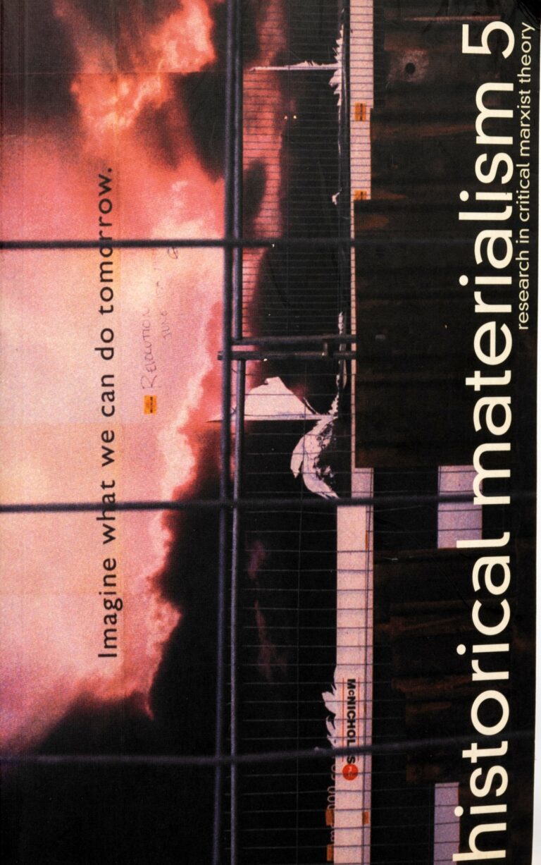 Volume 5, Issue 1, 1999 - Historical Materialism