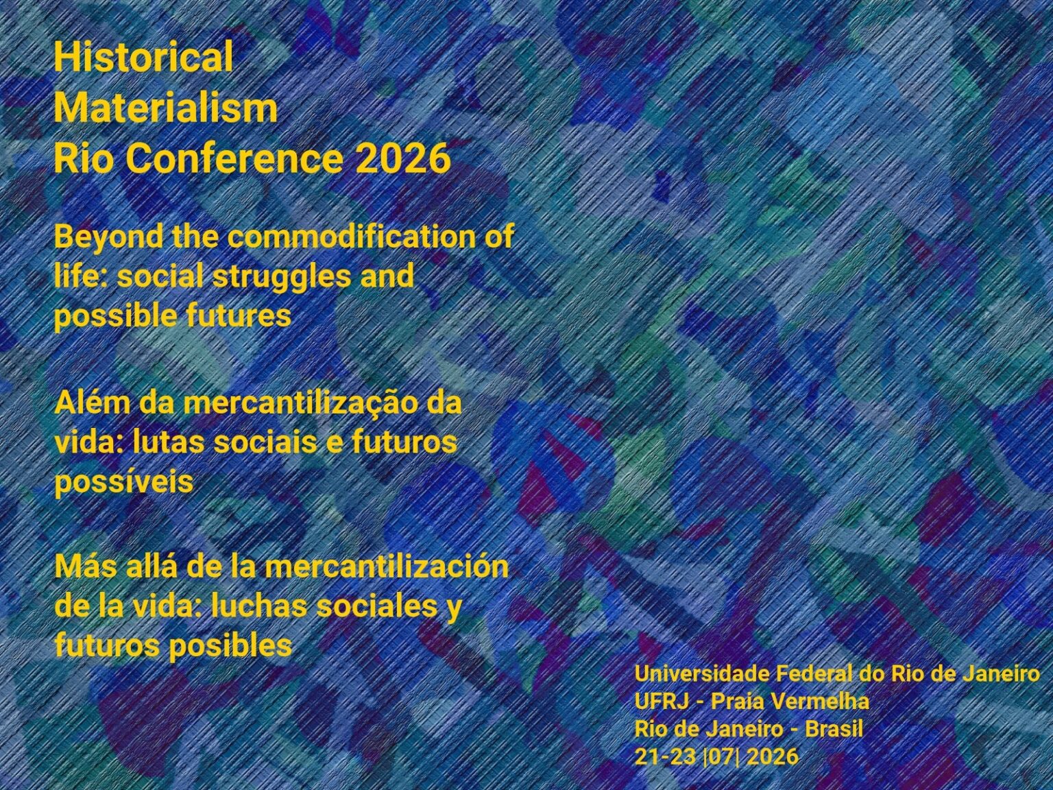 Historical Materialism Rio 2026 - Historical Materialism